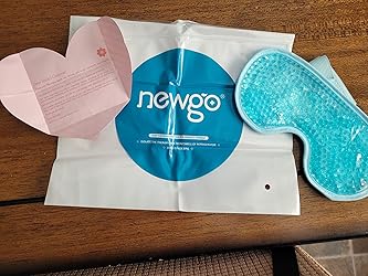 NEWGO Cooling Eye Mask Cold Gel Eye Mask for Eye Puffiness, Tired Eyes ...