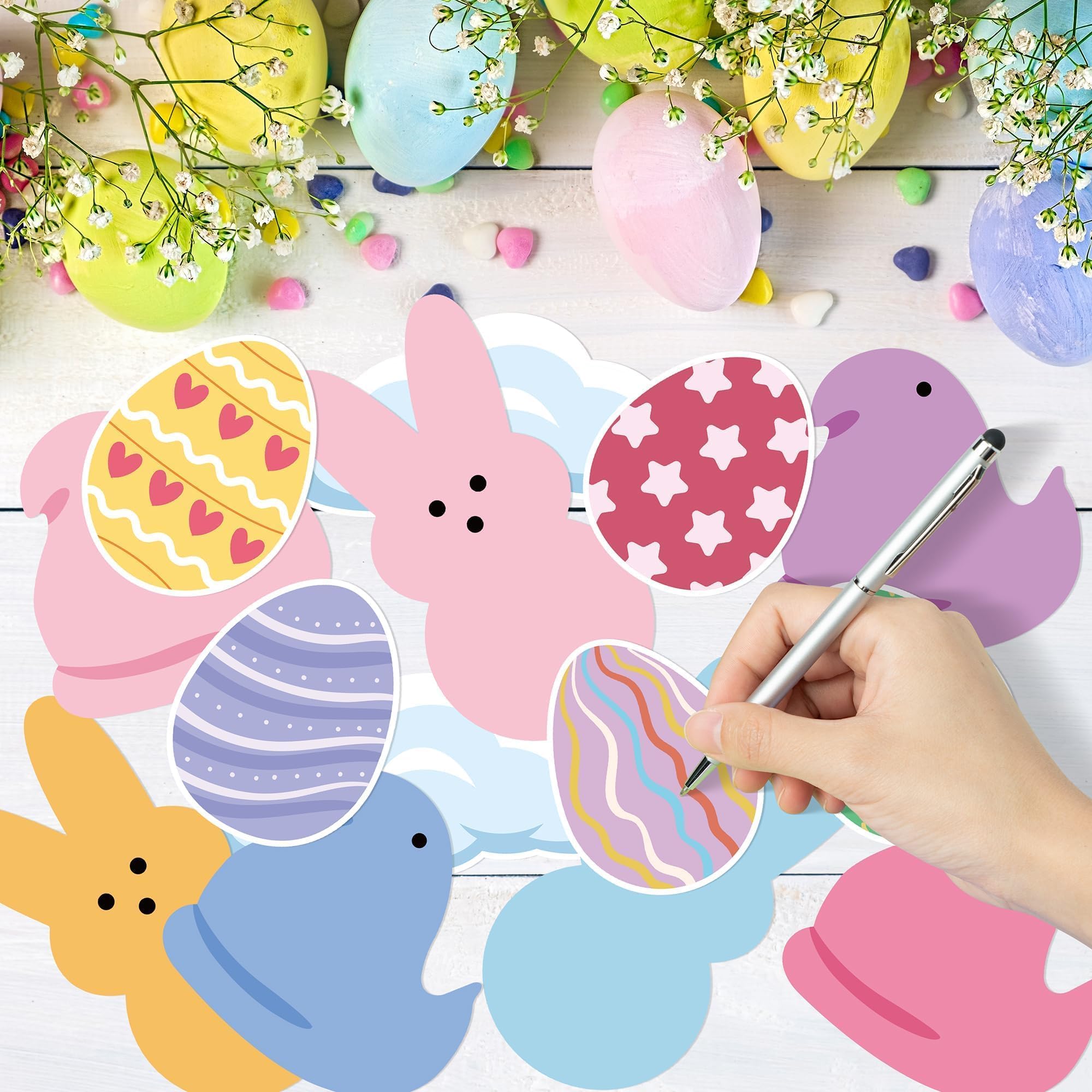 Snapklik.com : AsodSway Easter Peeps Bulletin Board Cutouts, 151P ...