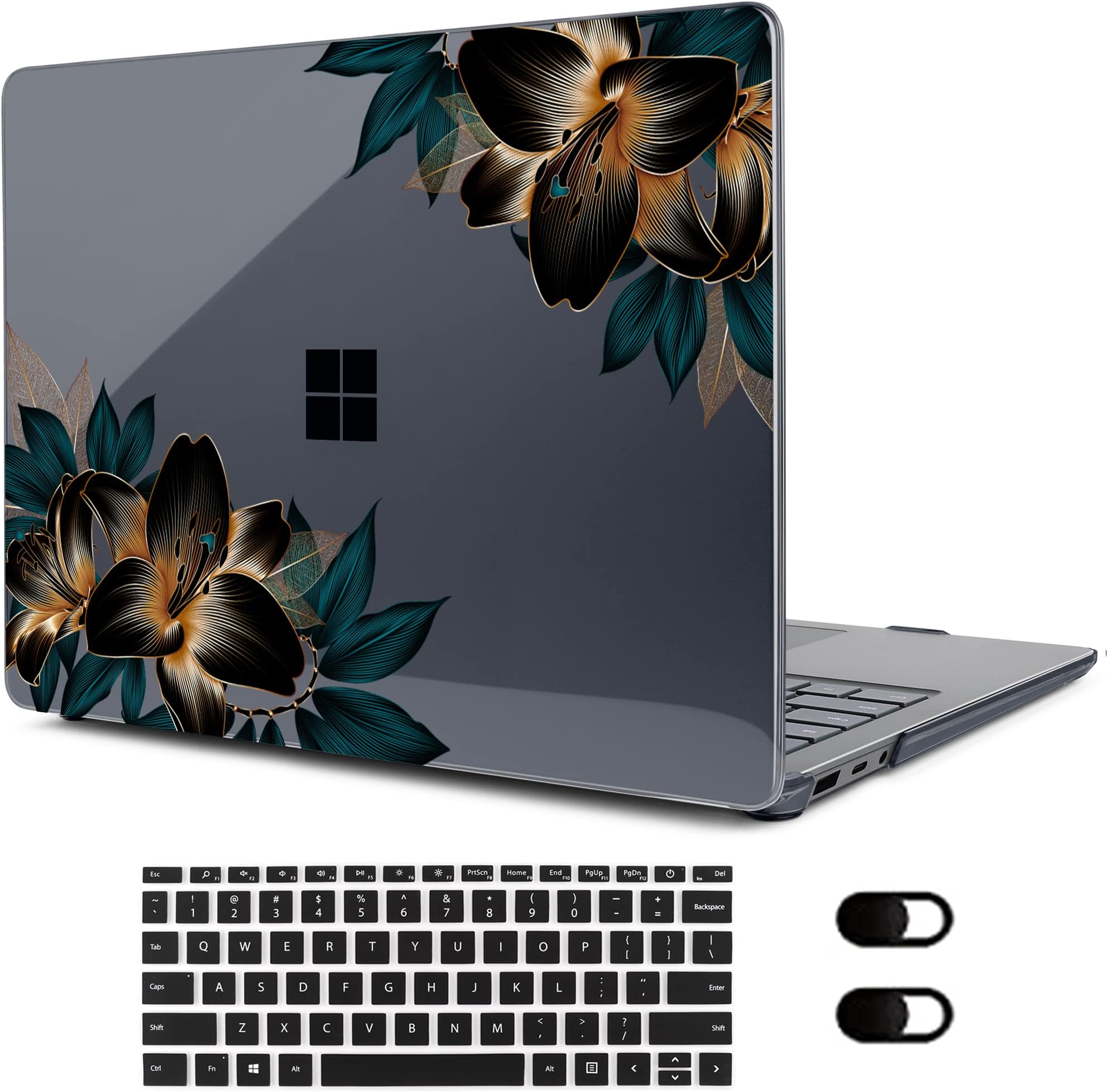 Amazon.com: MEEgoodo Case for 12.4” Microsoft Surface Laptop Go 2/1 ...