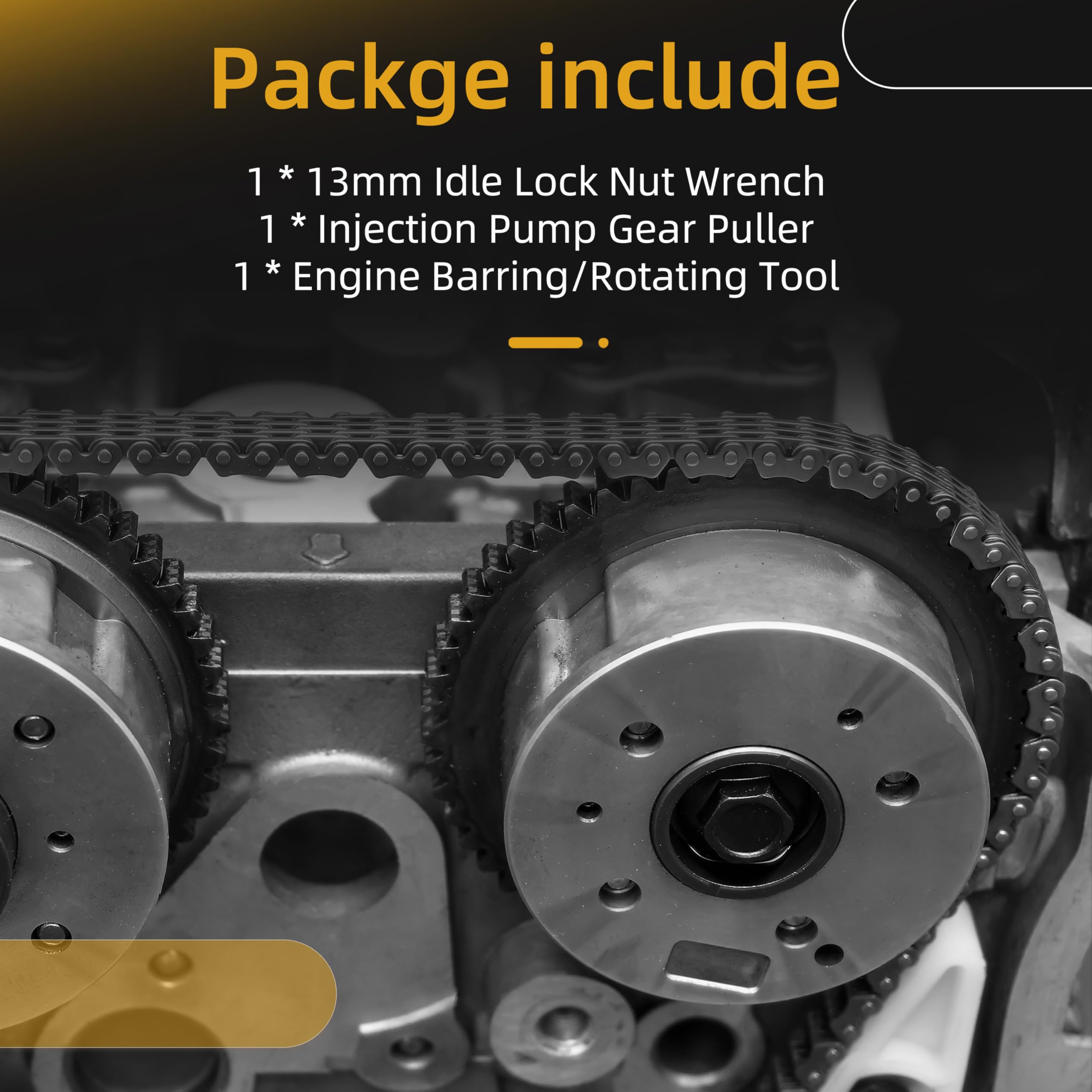 Snapklik.com : Injection Pump Gear Puller, Engine Barring Tool And 13mm ...