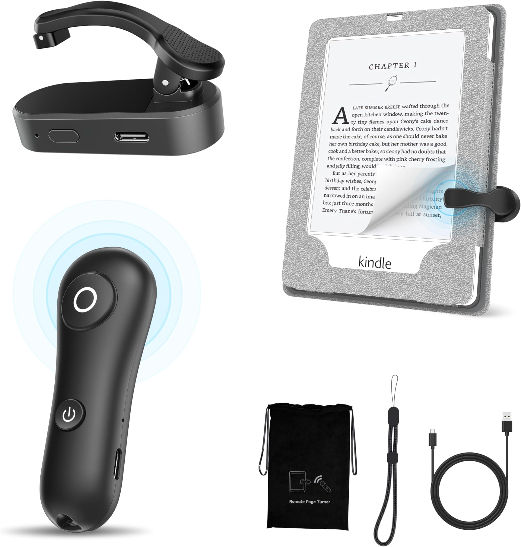 Amazon.com: Sycelu RF Remote Control Page Turner for Kindle Paperwhite ...