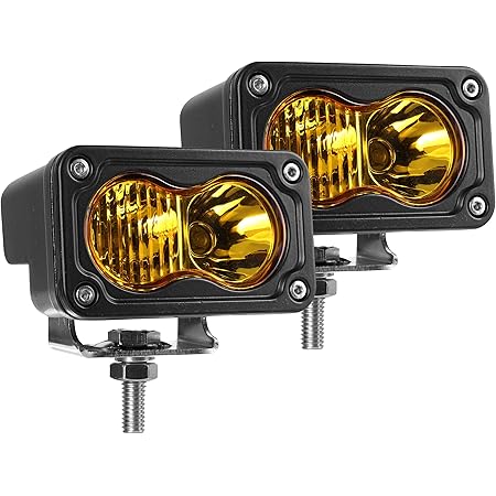 Amazon.com: Yellow LED Pods, AKD Part 3 Inch LED Ditch Lights 40W Spot ...