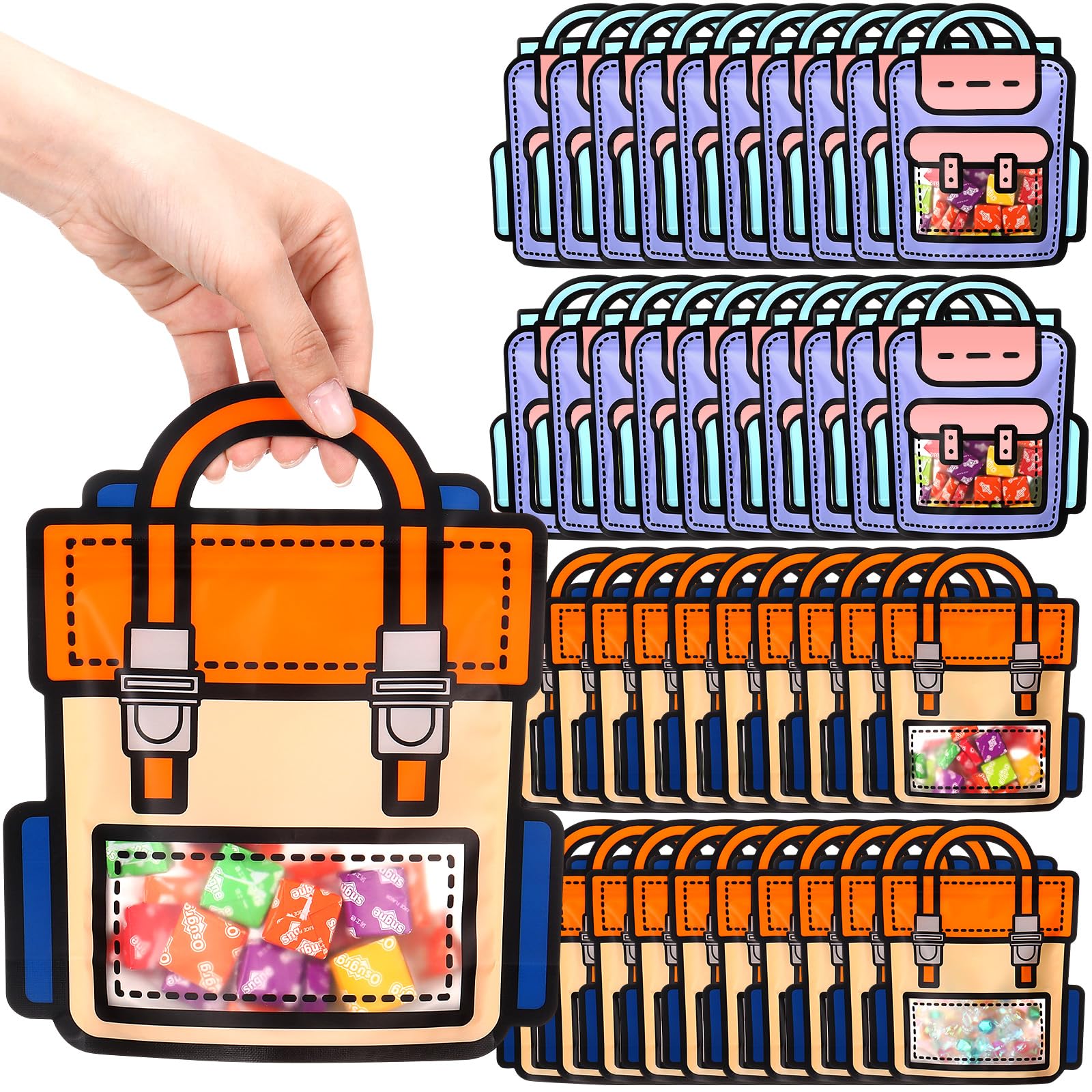 Amazon.com: Locmeo 40 Pcs Birthday Goodie Bags Bulk Reusable Goodie Bag ...