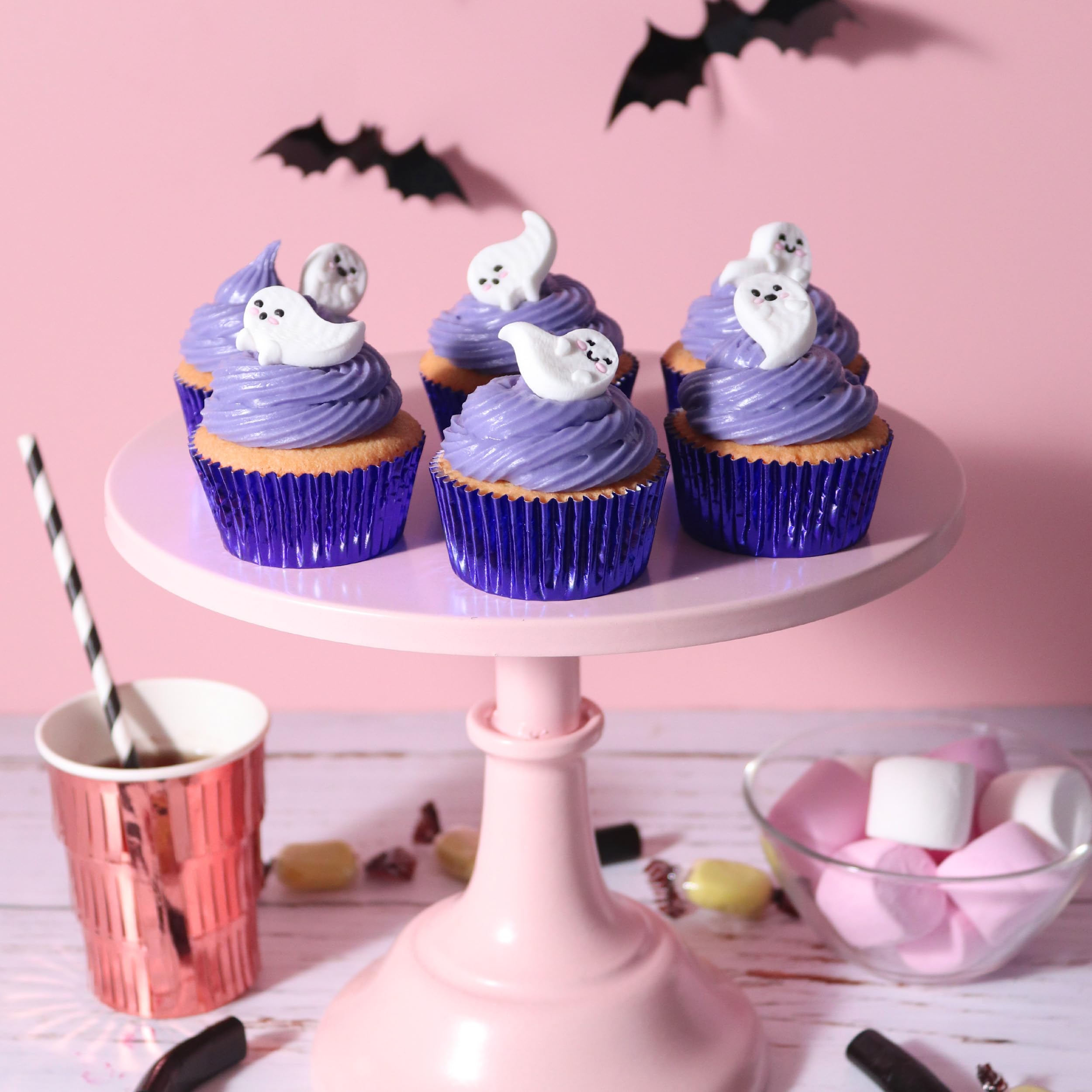 Snapklik.com : PME Halloween Edible Sugar Decorations - Friendly Ghosts
