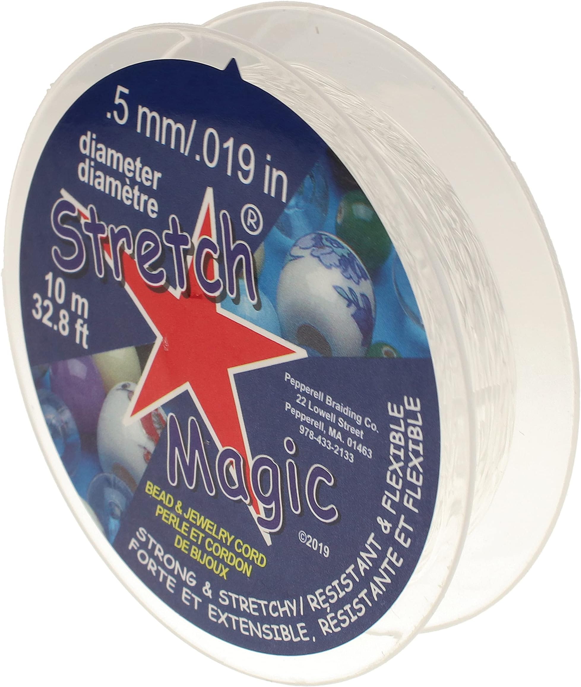 Amazon.com: Stretch Magic Bead & Jewelry Cord .5mmX100m, Clear