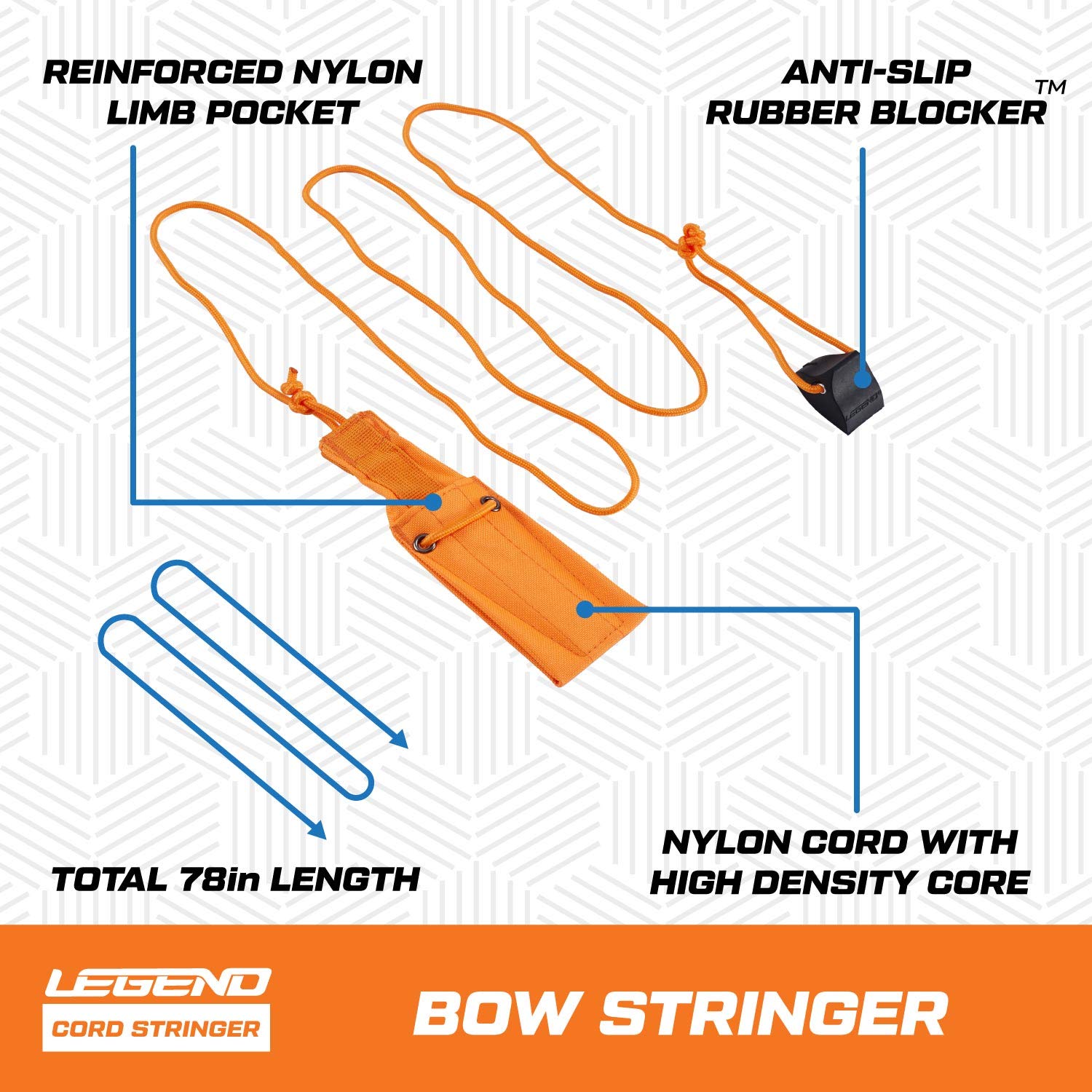 Snapklik.com : LEGEND Archery Cord Bow Stringer - Traditional Limbsaver ...