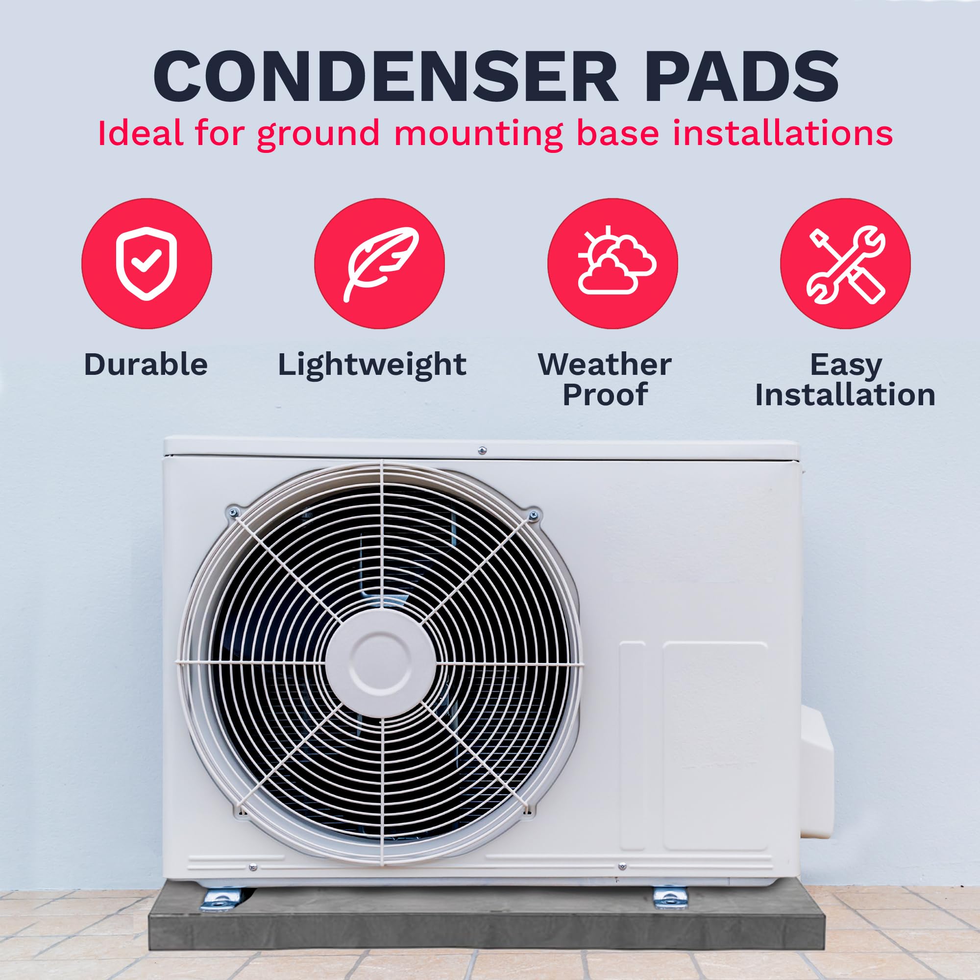 Snapklik.com : DuctlessAire Equipment Pad - Ductless Mini Split AC Unit ...