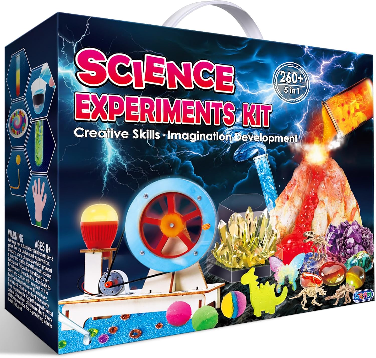 Amazon.com: UNGLINGA 260+ Experiments Science Kits for Kids, S.T.E.M ...