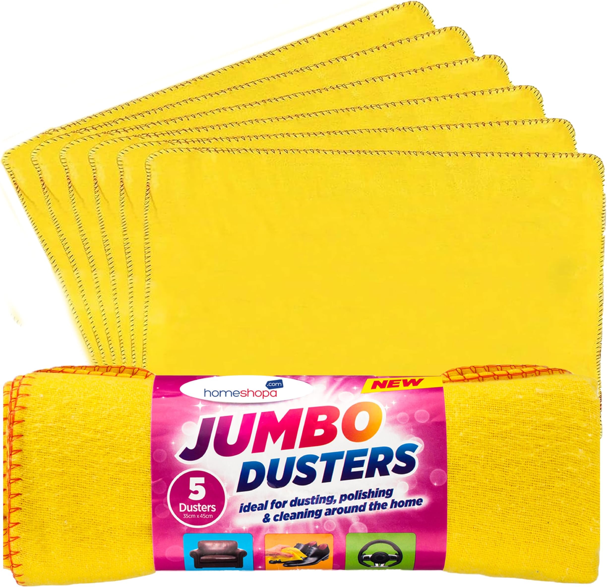 AL KAHF Yellow Dusters Heavy Duty Cotton Dusting Towel Soft Multi ...