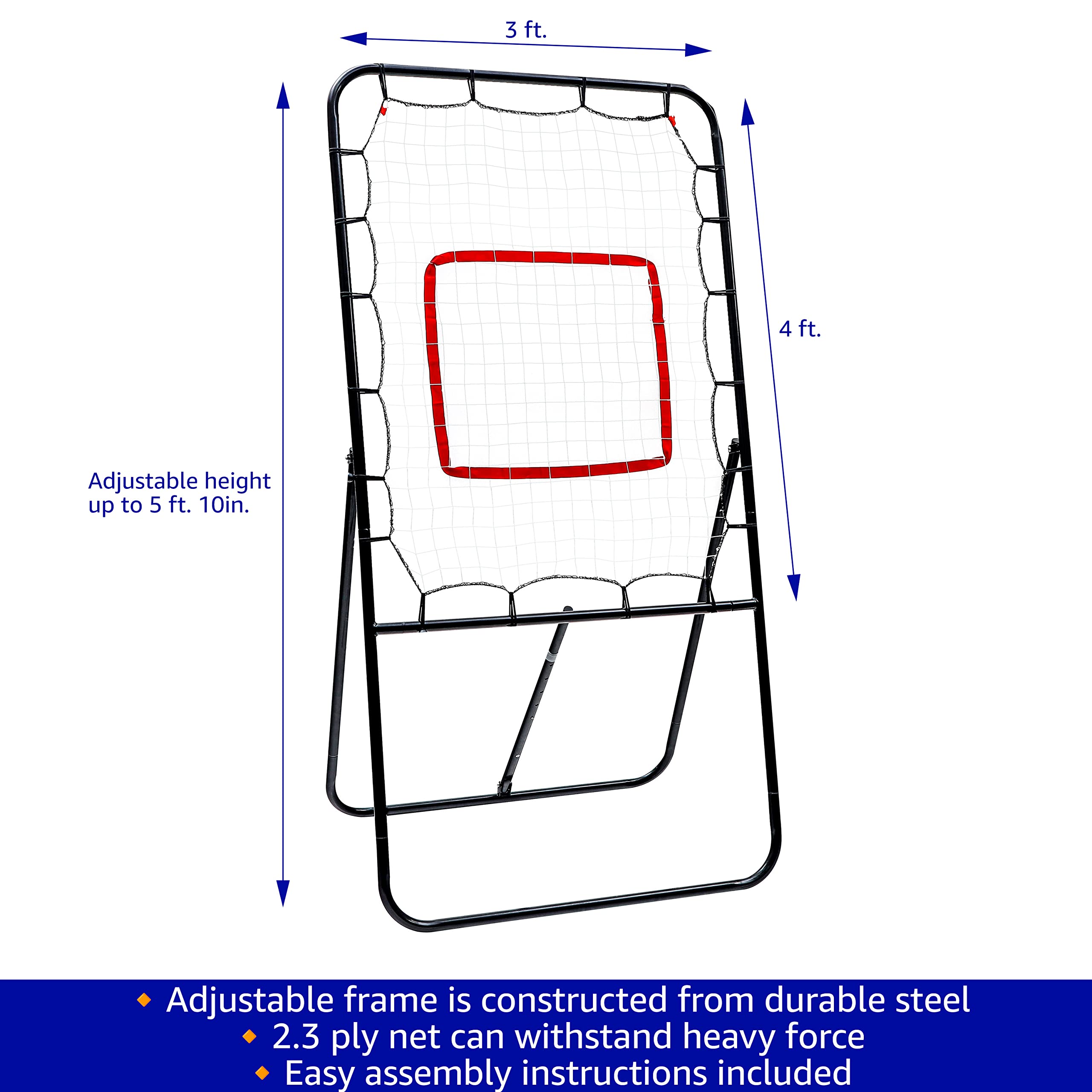 Snapklik.com : 4 Lacrosse Bounce Back Rebounder Pitch Back Ball Return ...