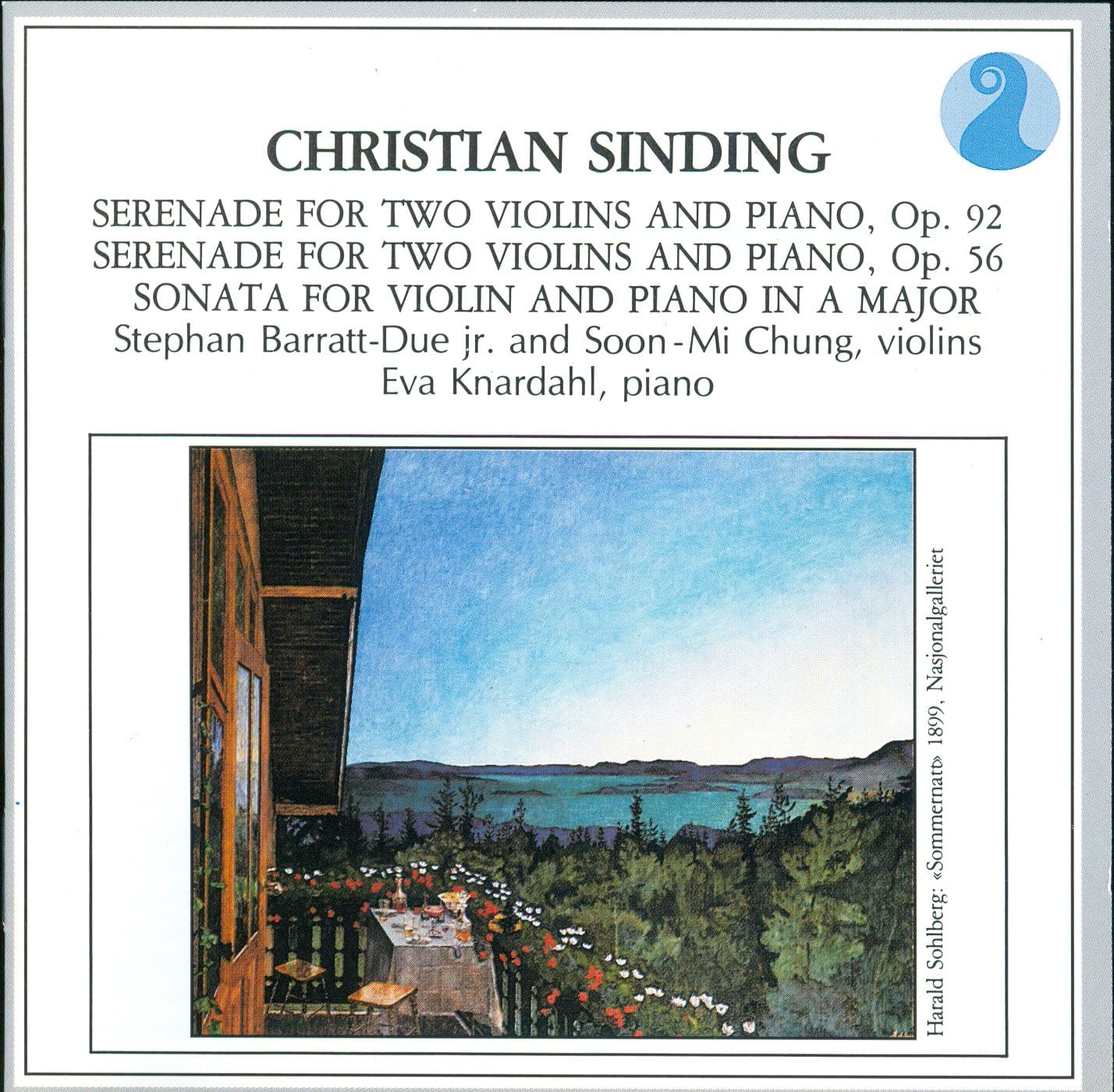 Serenades for 2 Violins & Piano: Sinding, Stephan, Chung, Soon-Mi ...
