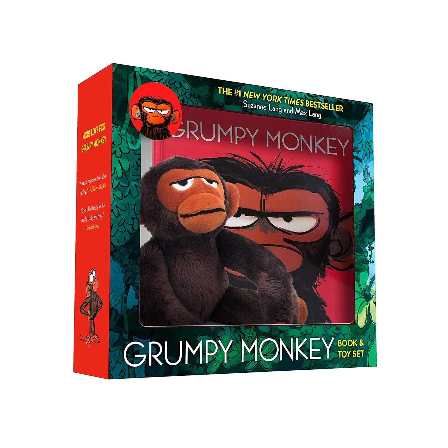 Grumpy Monkey Book and Toy Set: Lang, Suzanne, Lang, Max: 9780593374979 ...