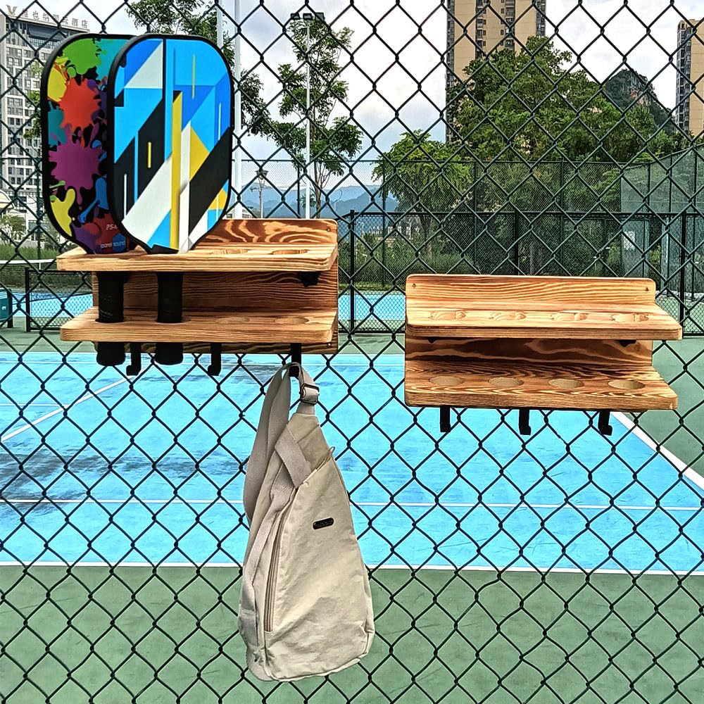 Amazon.com: HAORIZISHOP Pickleball Paddle Rack，pickleball Holder,for ...