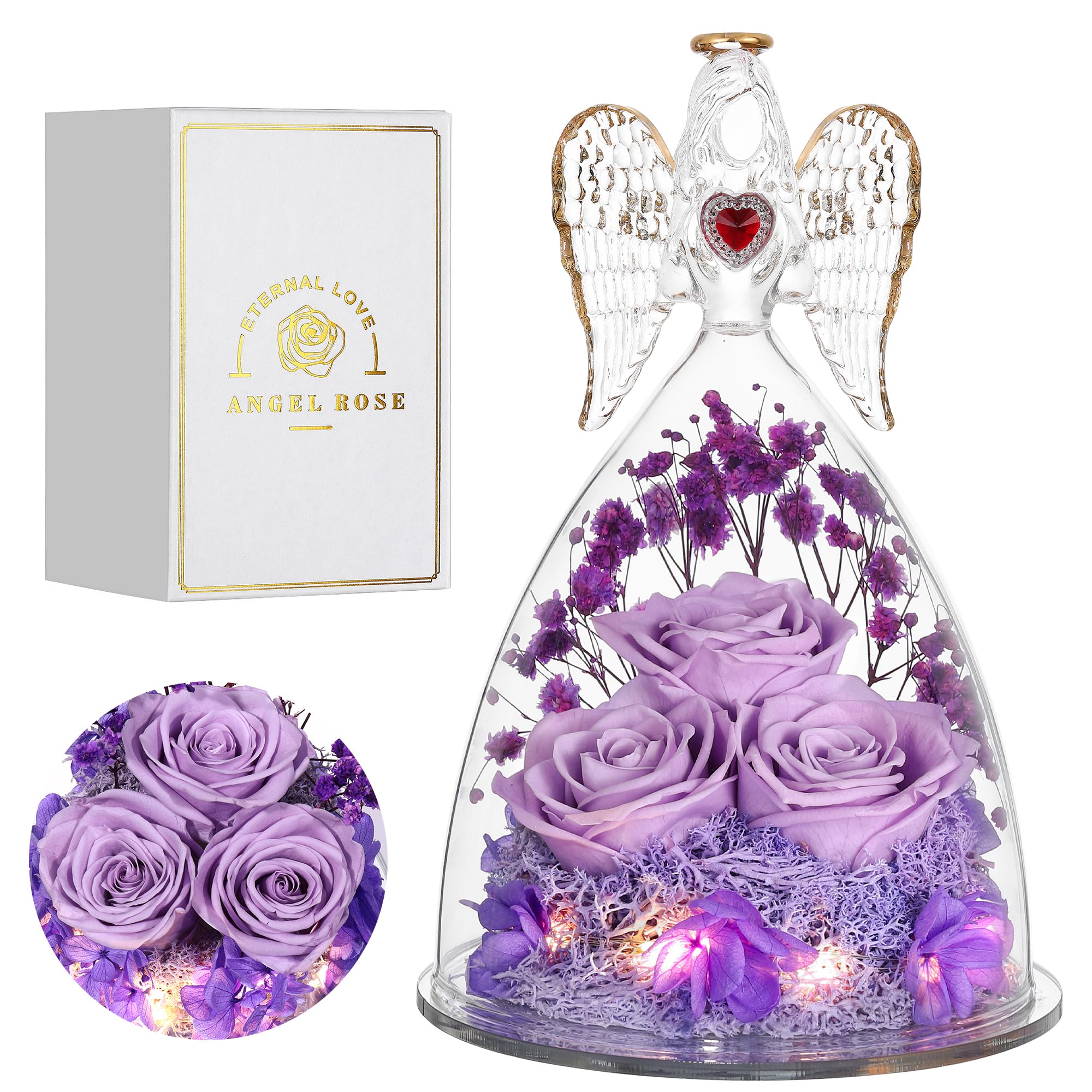 Amazon.com: Tiaronics Mothers Day Rose Gifts for Women, Large Angel ...