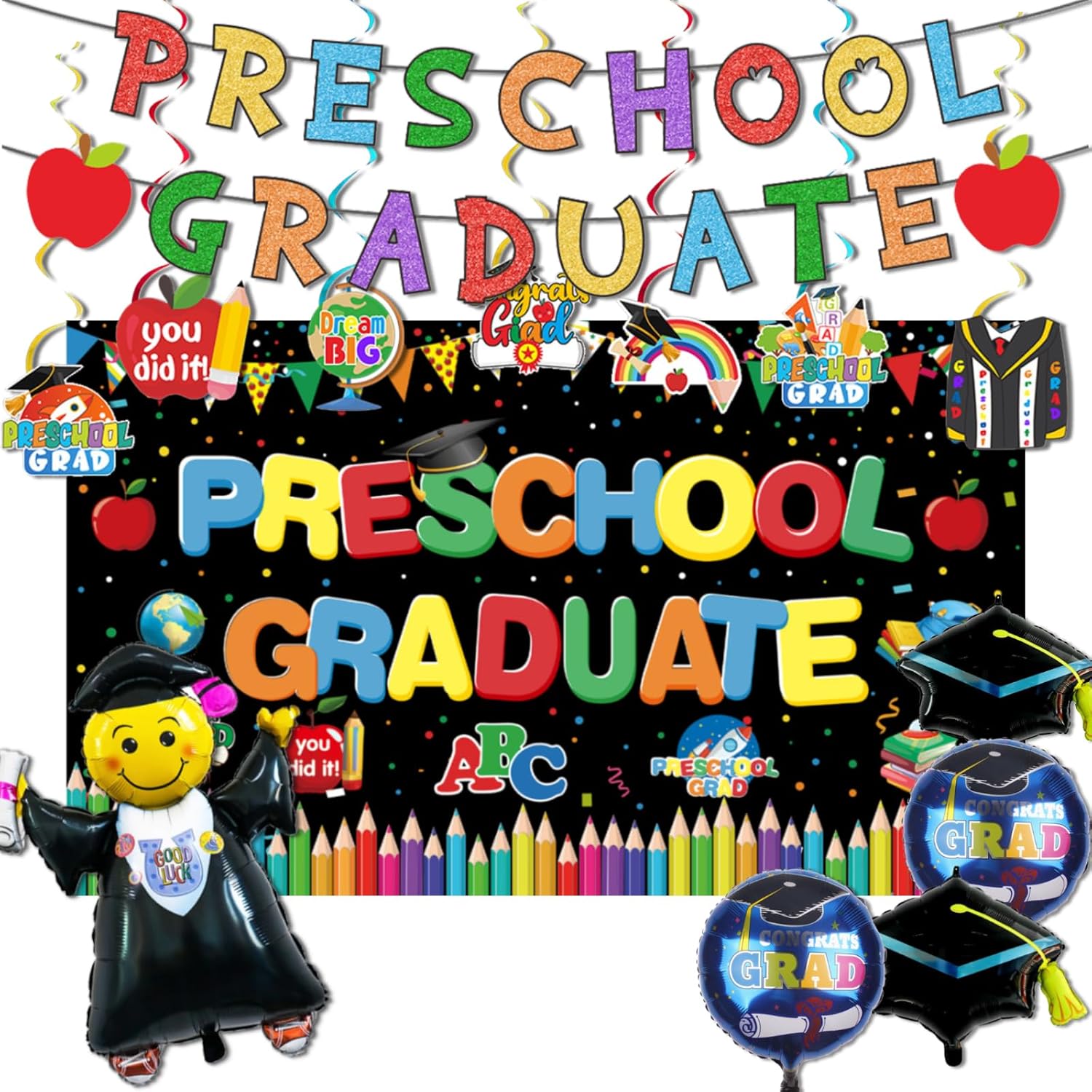 Amazon.com: Preschool Graduation Decorations Preschool Graduation ...