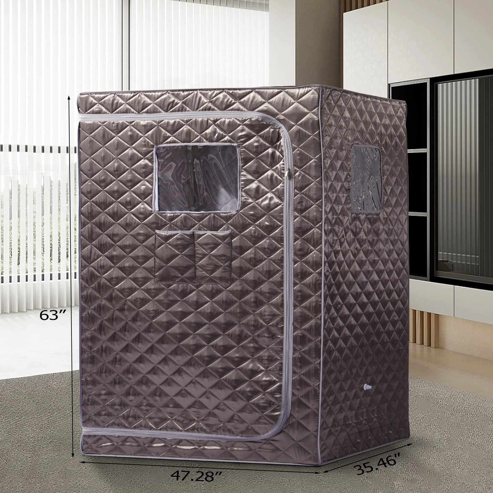 Snapklik.com : Smartmak Full Size Steam Sauna Tent, Portable Whole Body ...