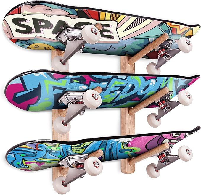 Amazon.com : Skateboard Wall Mount Display, Horizontal Skateboard Rack ...