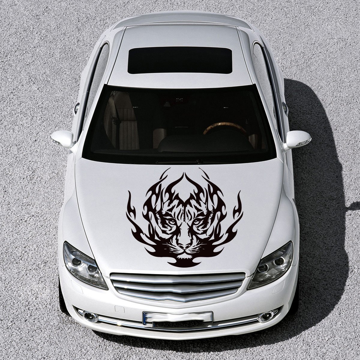 Vinyl Decals For Car Hood Animal Tribal Wild Tiger Tattoo | Desertcart ...