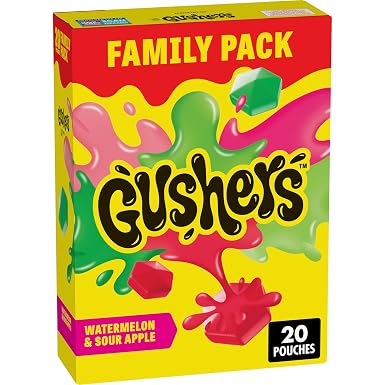 Amazon.com: Gushers Fruit Flavored Kids Snacks, Watermelon and Sour ...