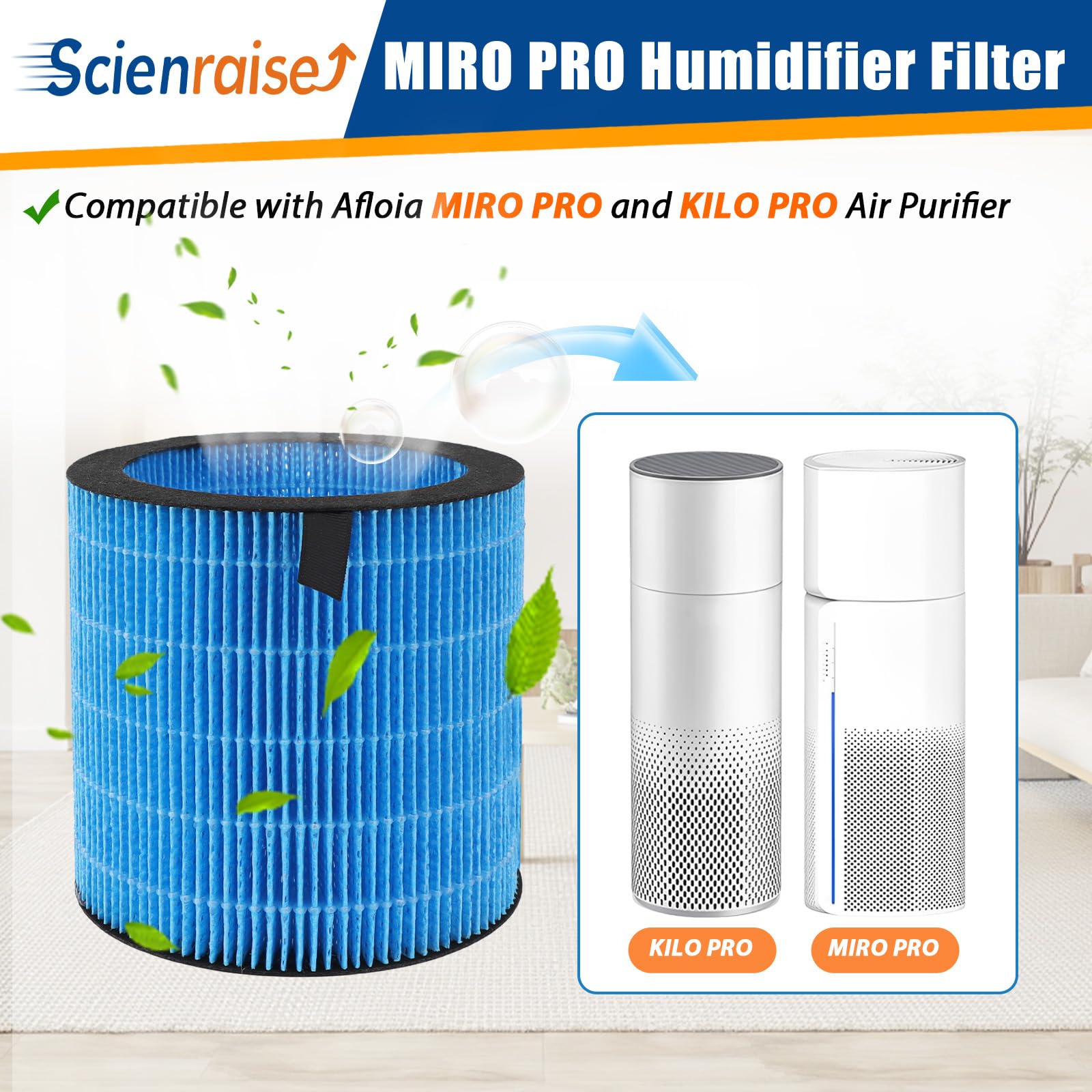MIRO PRO Replacement Filters MIRO PRO Humidifier Wicking Filters 2-Pack ...