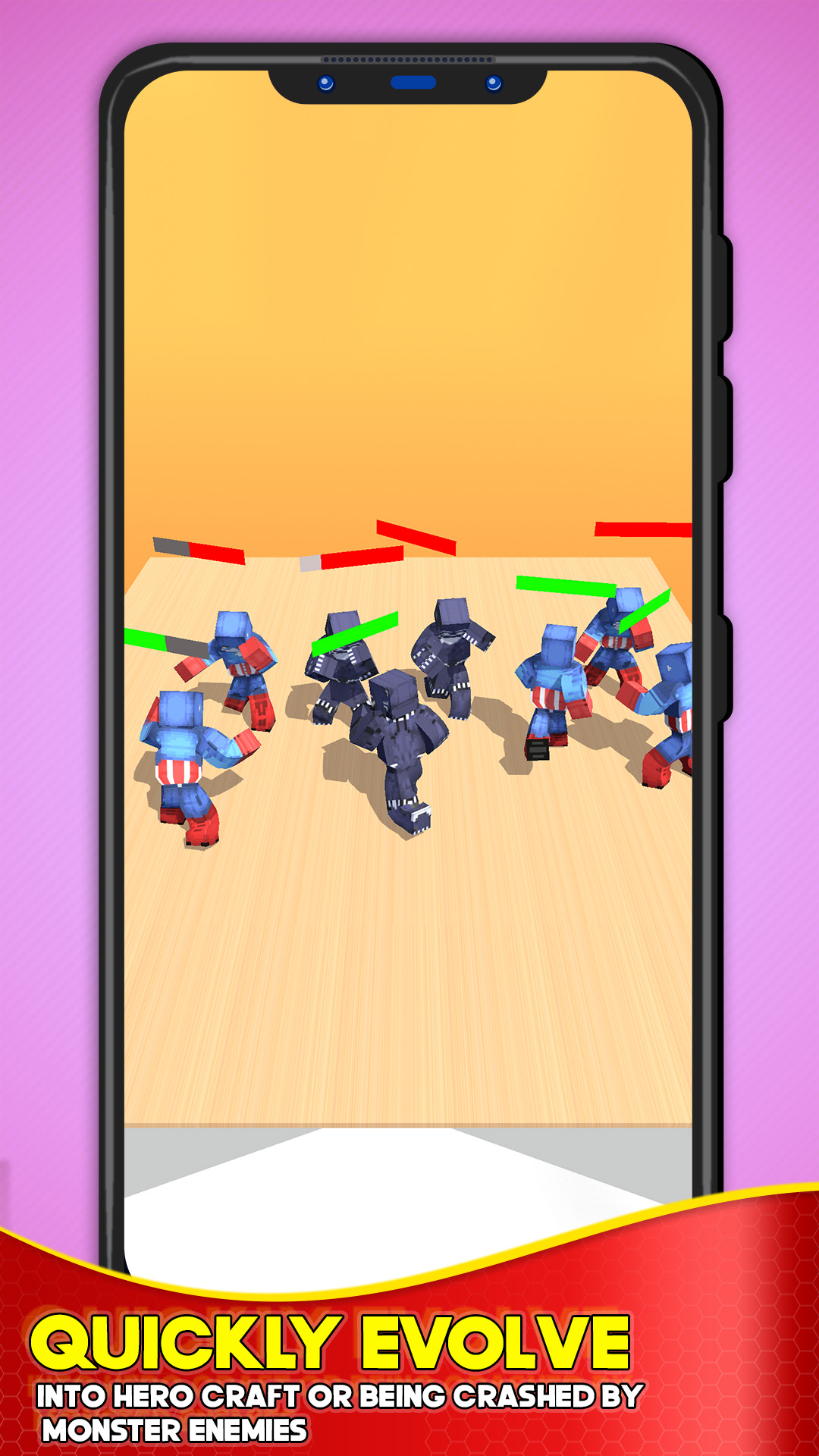 Hero Craft Run Battle! Merge Superhero Craft Fusion Fight Master 3D ...