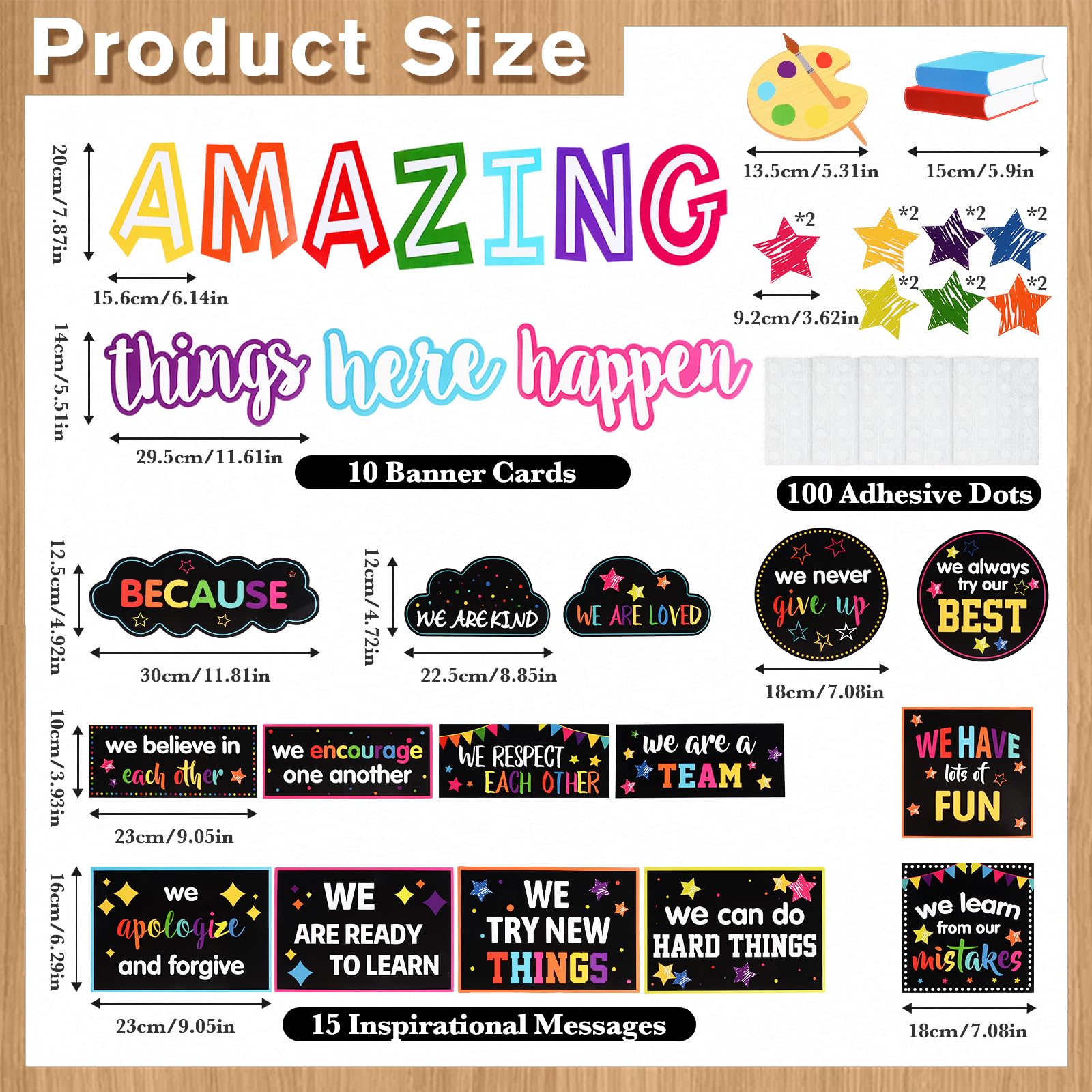 Snapklik.com : 41 Pieces Classroom Bulletin Board Decorations, Amazing ...