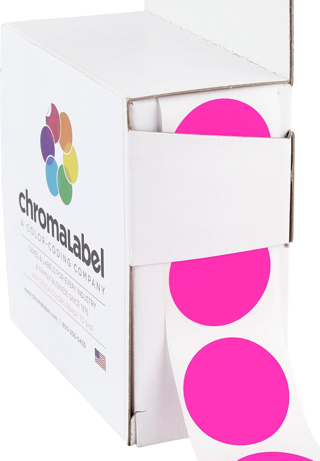 ChromaLabel - Removable adhesive dots for labelling - coloured - 2.5 cm (1 inch) - 1000 pieces ...