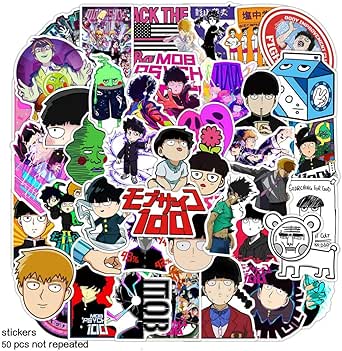 Amazon.co.jp: Mob Psycho 100 Stickers, 50 Stickers, Set A : Hobbies