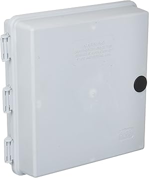 9"x9"x3" OUTDOOR CABLETEK ENCLOSURE PLASTIC GRAY CASE UTILITY CABLE BOX ...
