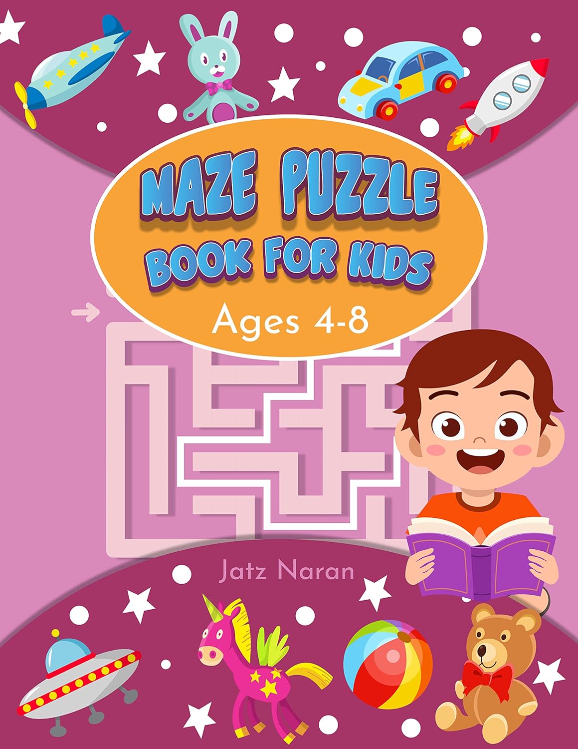 Amazon.com: Maze Puzzle Book For Kids 4-8 Challenging And Fun Puzzle ...