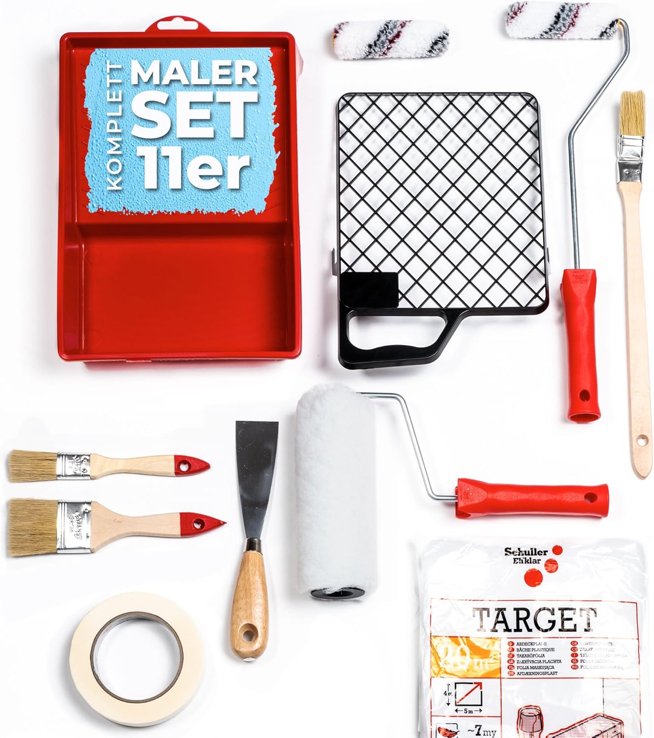 Schuller Eh‘ klar/Yes Premium Malerset – Komplettes Malerzubehör mit ...