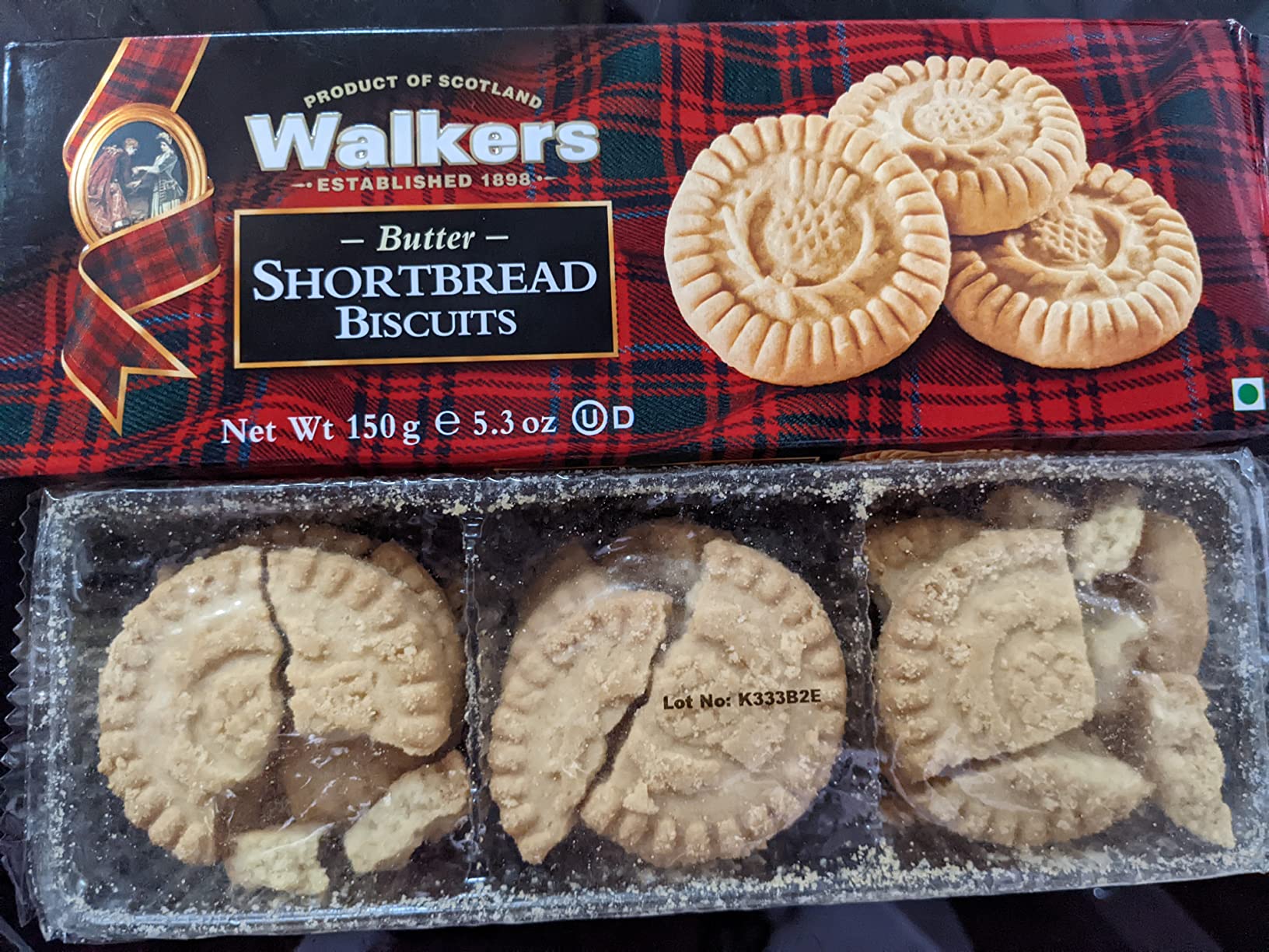 Walkers Butter Shortbread Biscuits Triangles | Classic Scottish ...