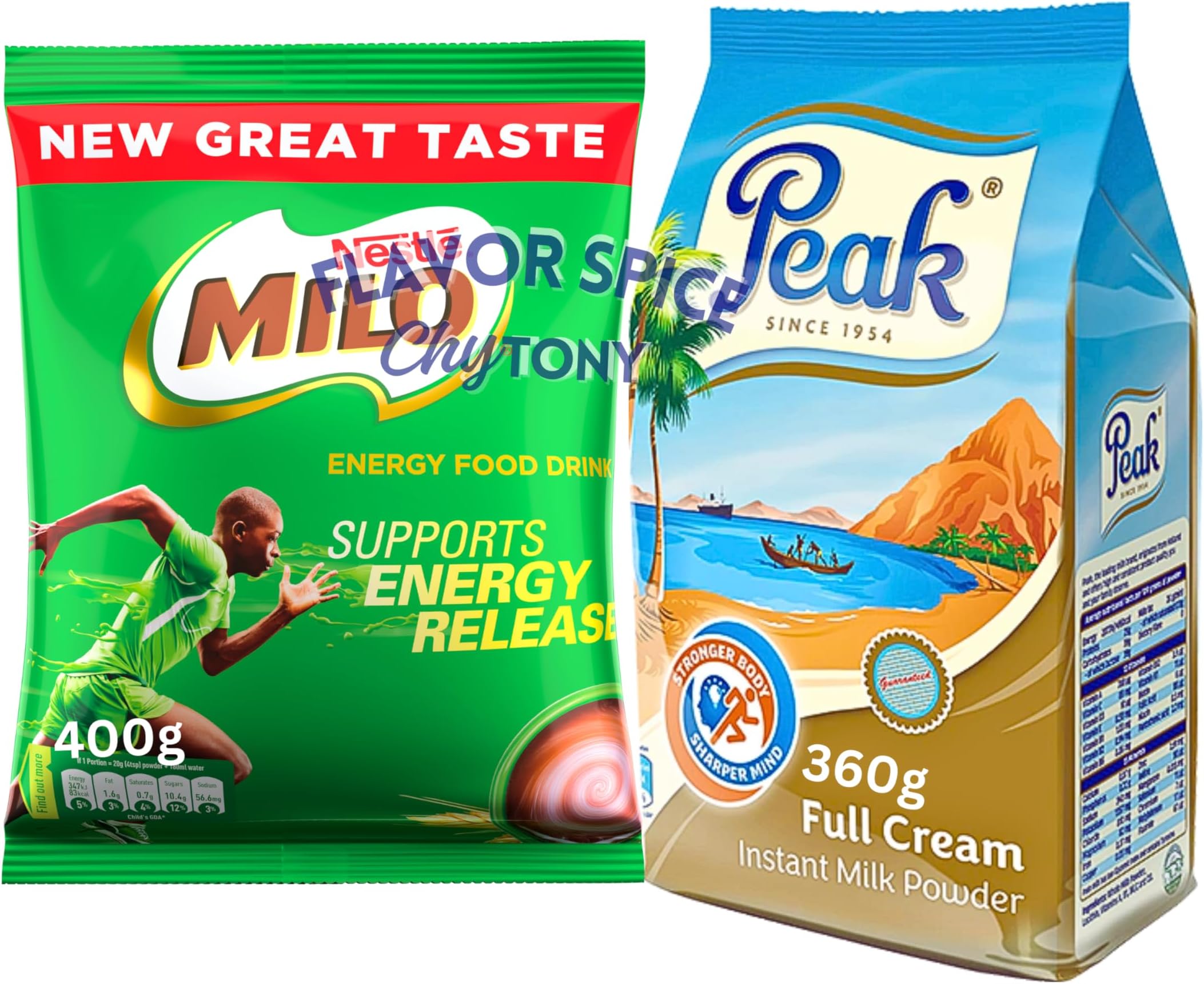 Amazon.com : Peak Milk Powder Full Cream 360g SACHET | With Coco M ...