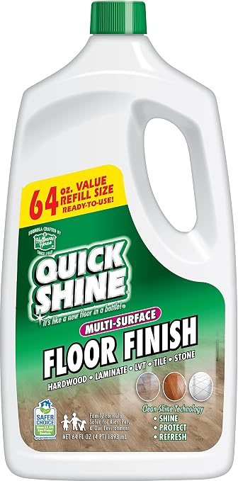 Amazon.com: Quick Shine Multi Surface Floor Finish 64oz | Cleaner ...