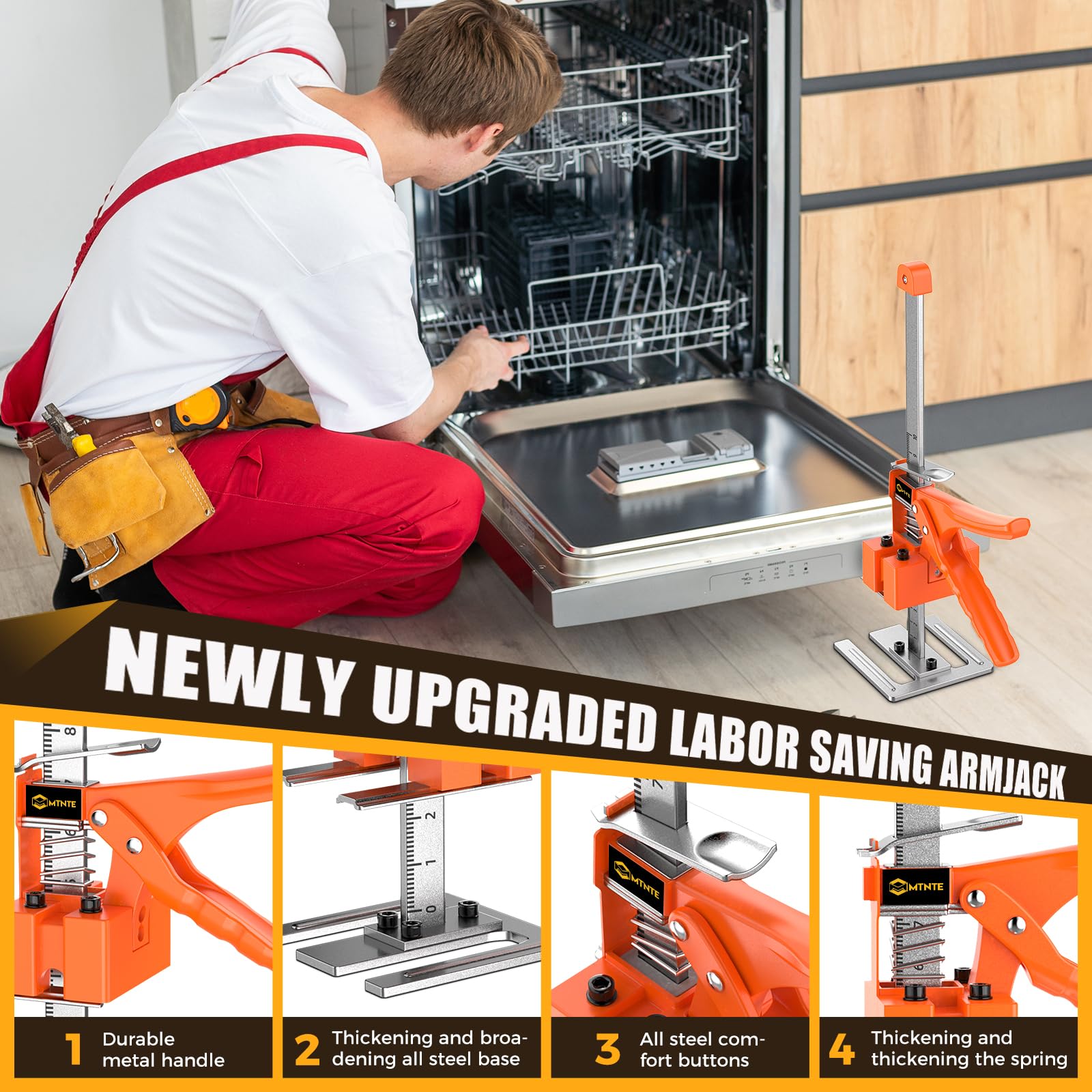 Snapklik.com : Labor Saving Arm Jack Handle 2 Pack,15 In Construction ...