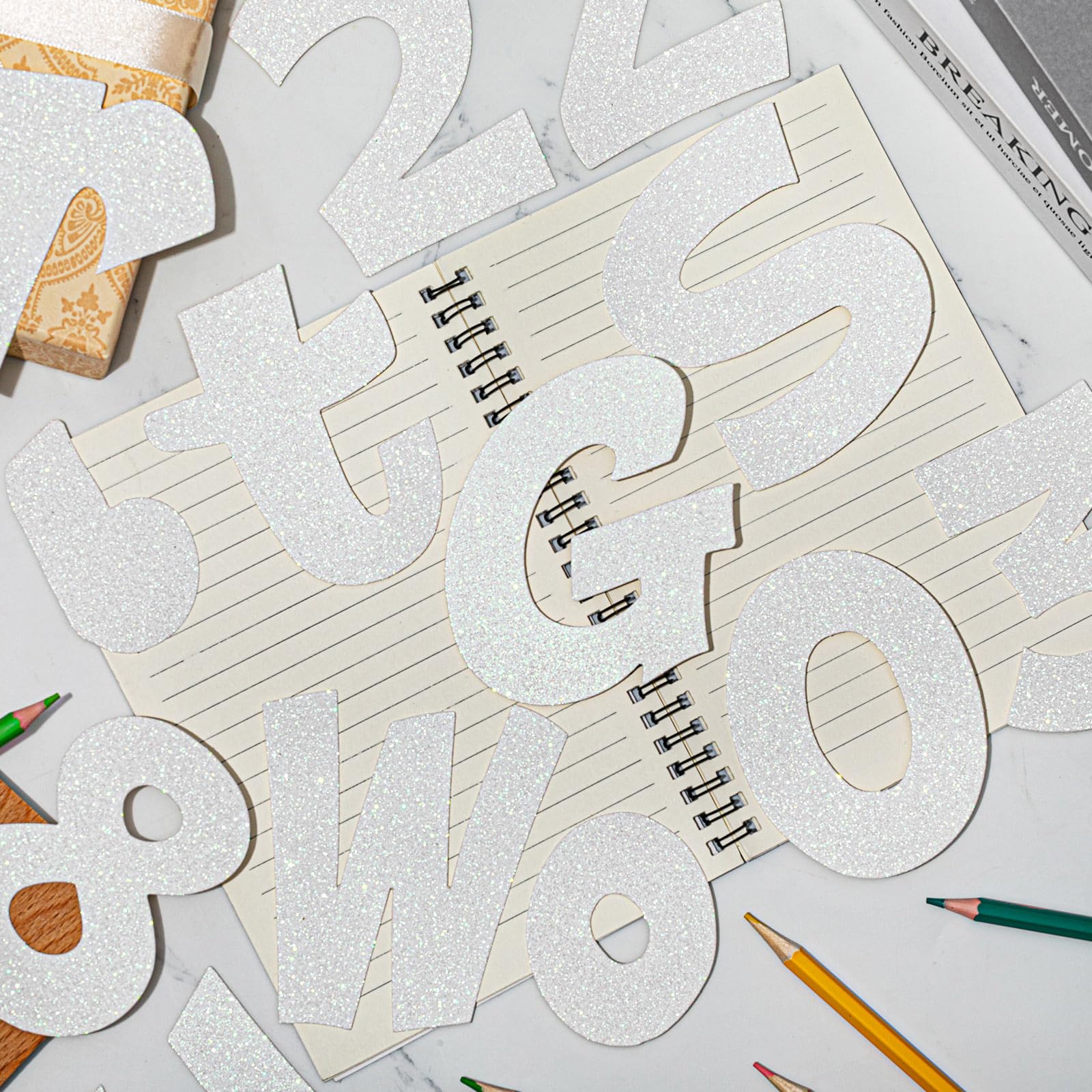 Snapklik.com : Colarr 216 Pcs Glitter Bulletin Board Letters For ...