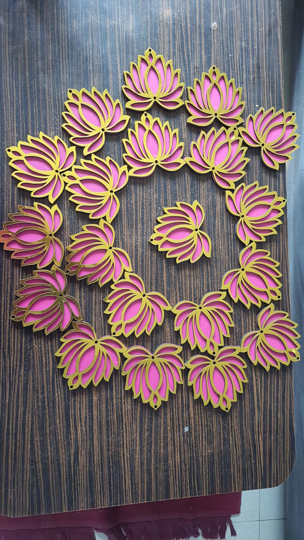 Radhesh Rakhi Wall Decor Lotus for Home Decor,Diwali Decor,Wedding and ...