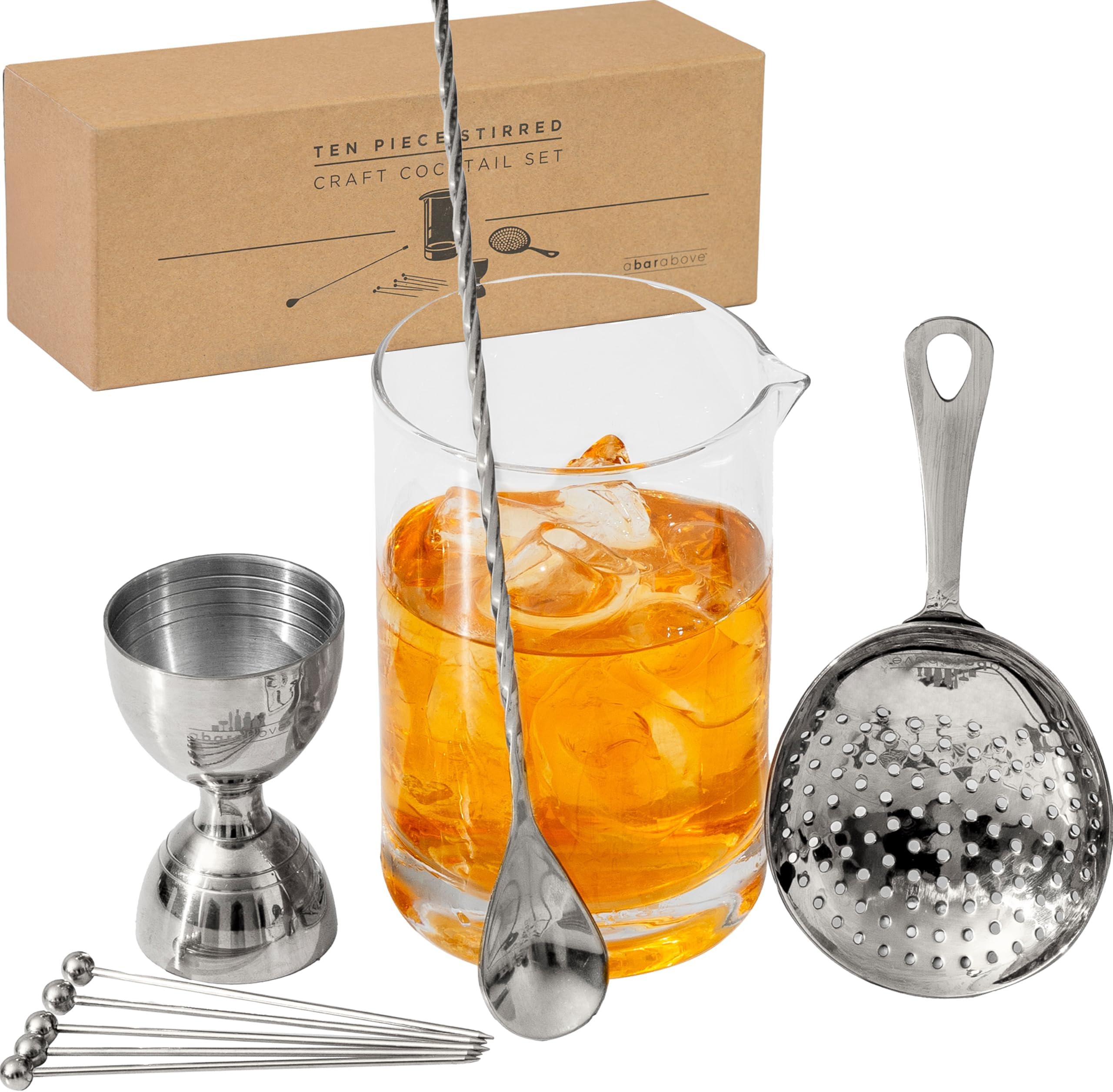 Amazon.com: Cocktail Kingdom® Essential Cocktail Set - Copper-Plated ...