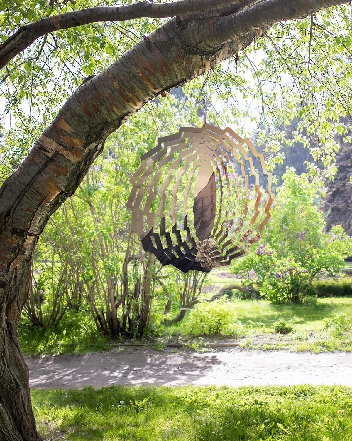 Amazon.com: Alps Wind Spinner 3D Stainless Steel, 10 in Sun Shape ...