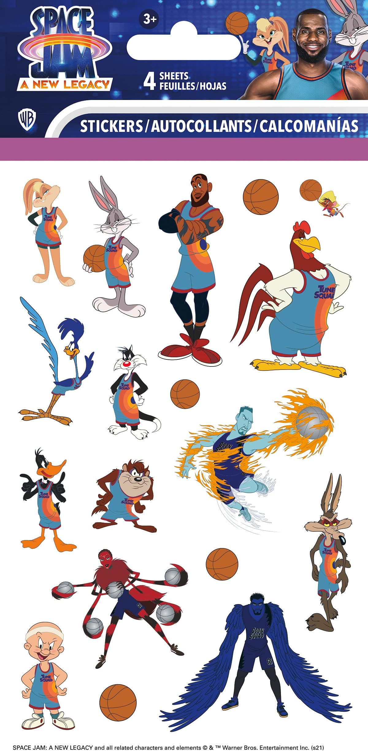 Amazon.com: Space Jam Sticker Set for Kids - Bundle with 350+ Stickers ...