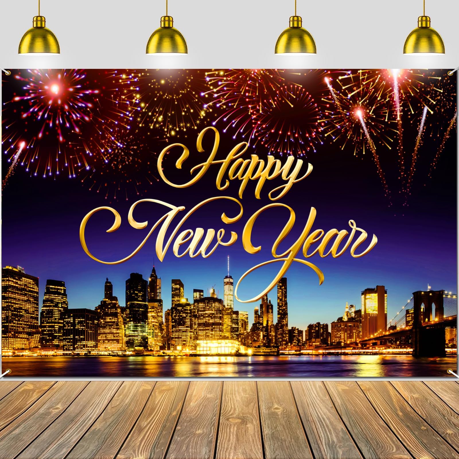 Amazon.com : Happy New Year Backdrop,7x5FT 2025 Happy New Year ...