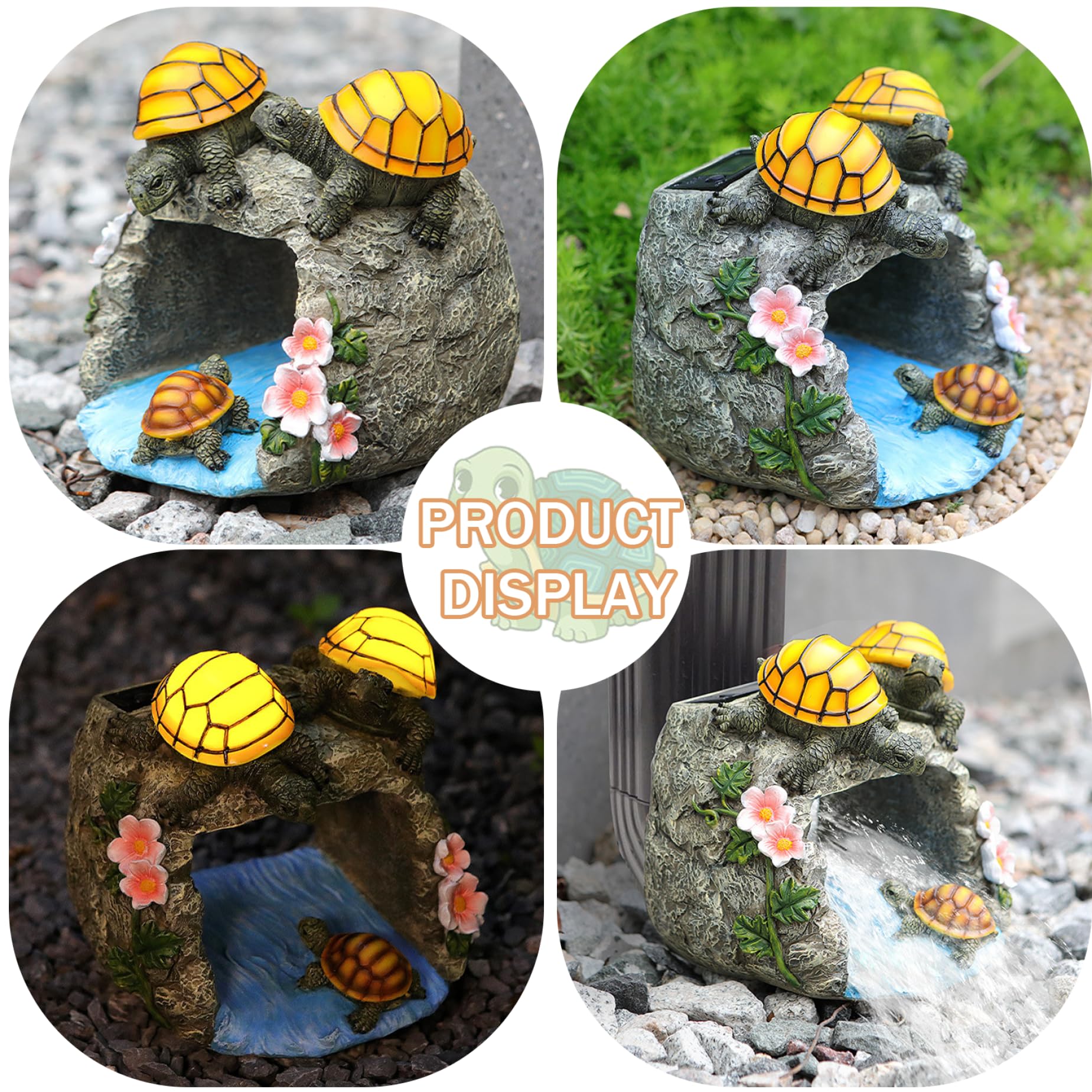 Decorative Downspout Extension Grtheenumb Solar Turtle Downspout Splash ...