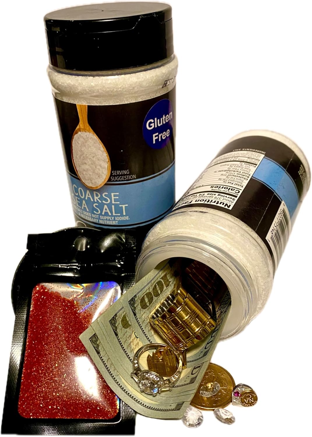 Large Diversion Safe Can Safe Big Sea Salt Security Decoy Stash With 5. ...