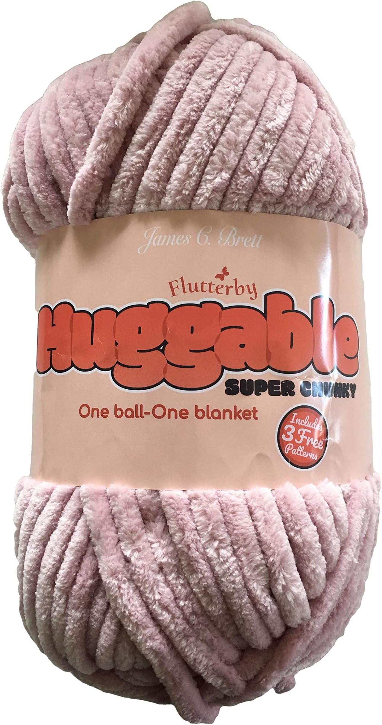 James C Brett Flutterby Huggable Super Chunky UG03 Rose 250g : Amazon ...