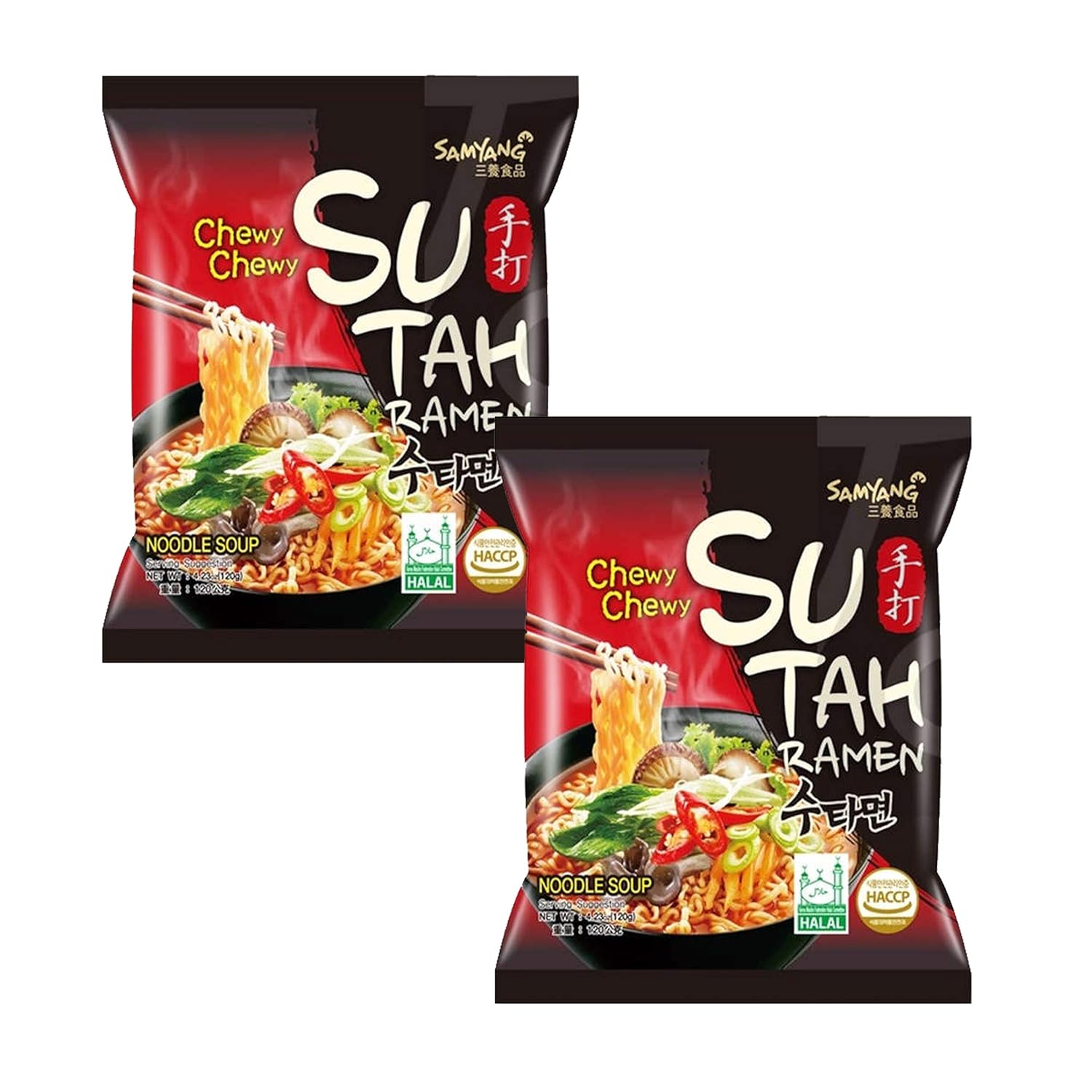 Samyang (Ramen Sutah) (120g, Pack of 2) : Amazon.in: Grocery & Gourmet ...