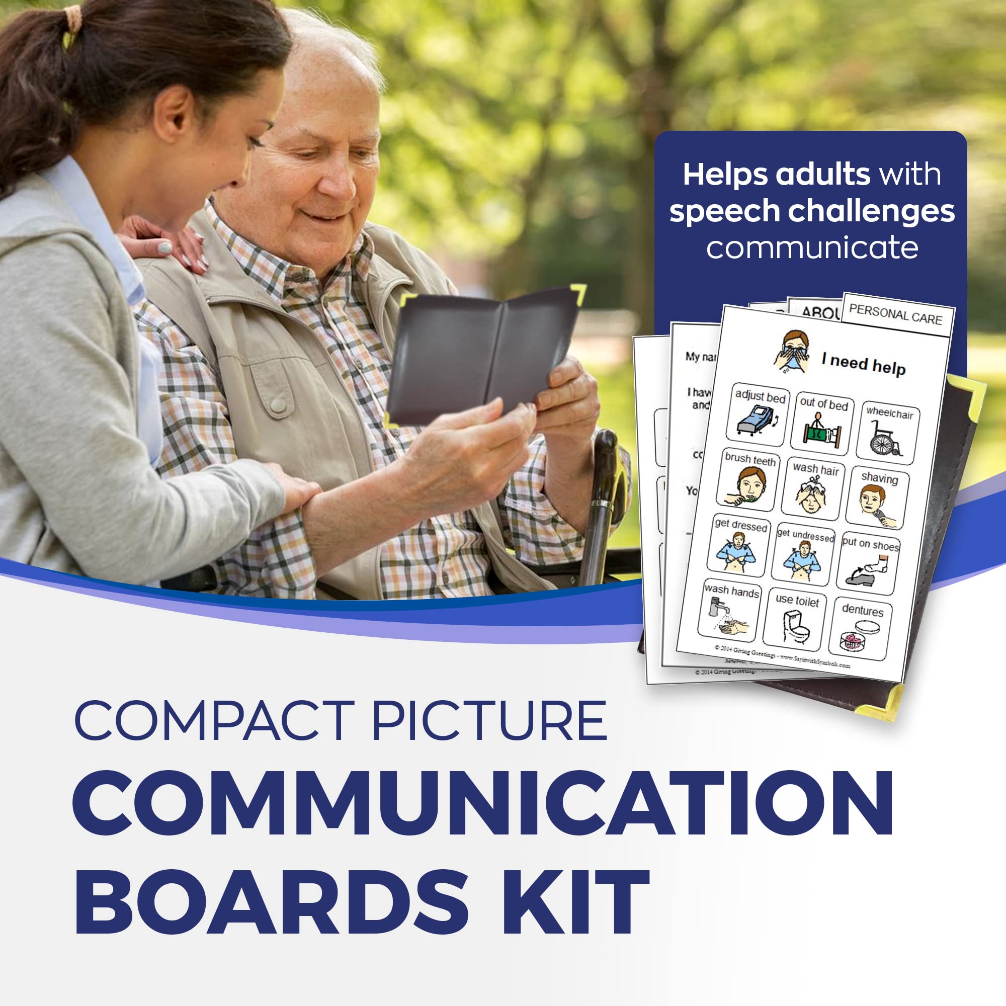 Say It With Symbols Compact Adult Picture Communication Album Nonverbal ...