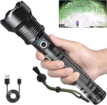 Generic Rechargeable Flashlights 900,000 Lumens, Super Bright LED ...