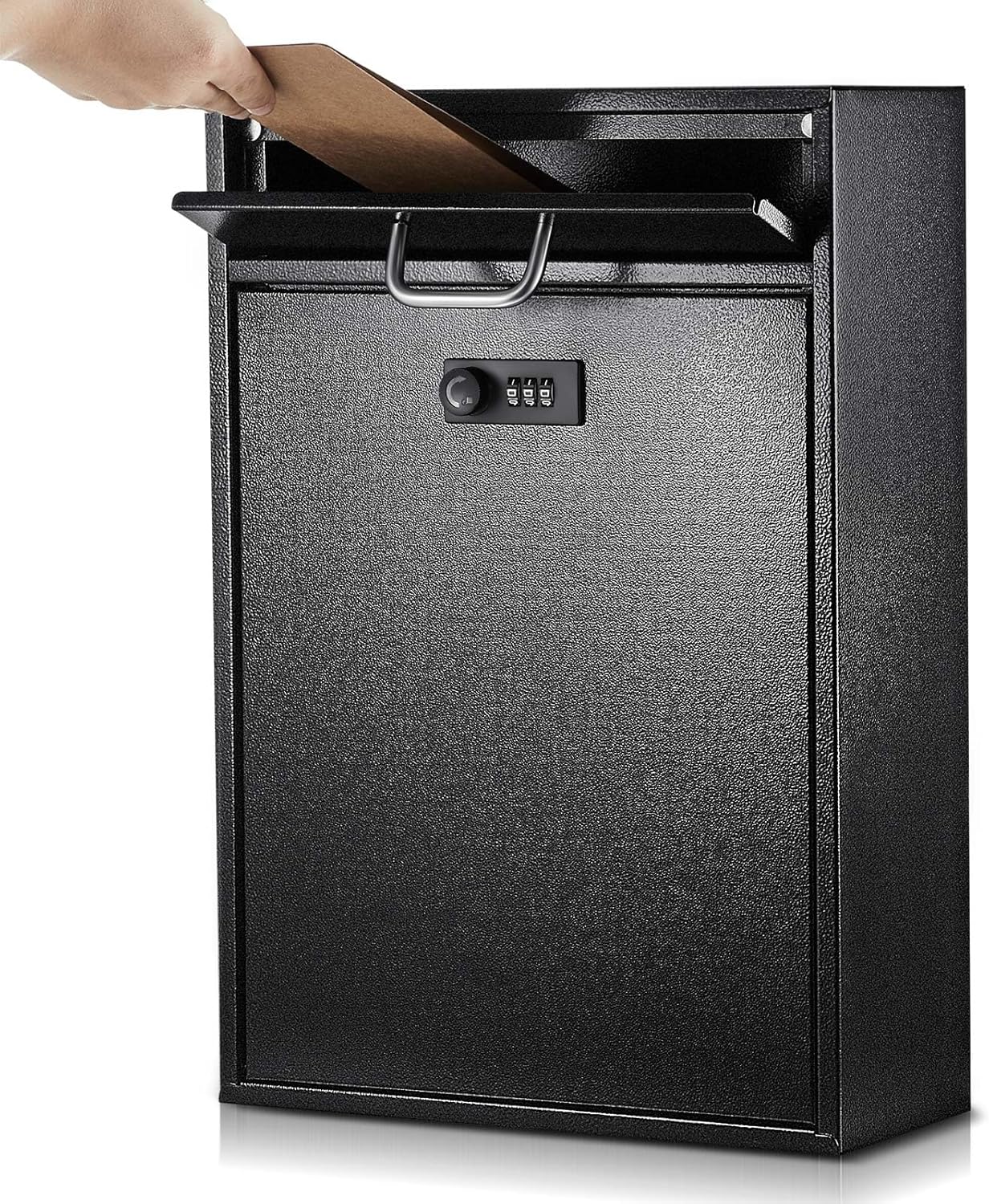 Yaocom Wall Mount Mailbox with Combination Lock Large Locking Security ...