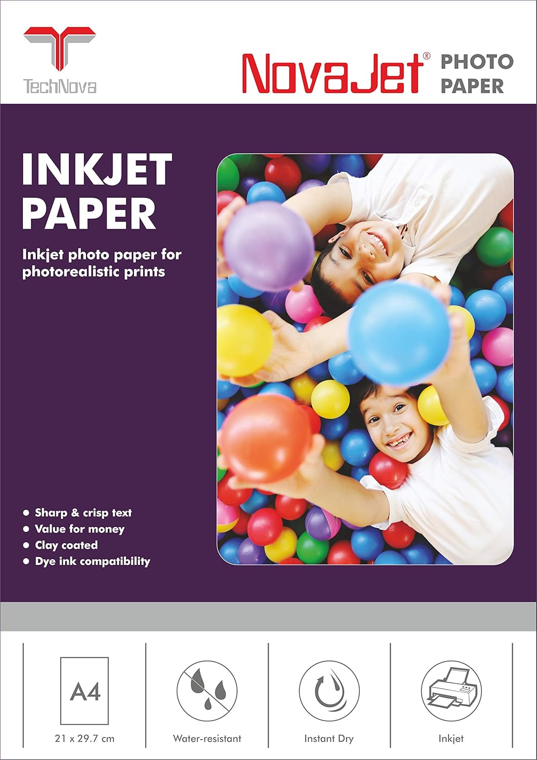Novajet Photo Gloss Paper 130 WR (50 Sheets) : Amazon.in: Office Products