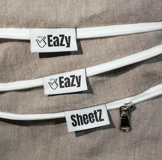 Amazon.com: Eazy Sheetz®: Fitted Sheets That Won't Pop Off | Zipper ...
